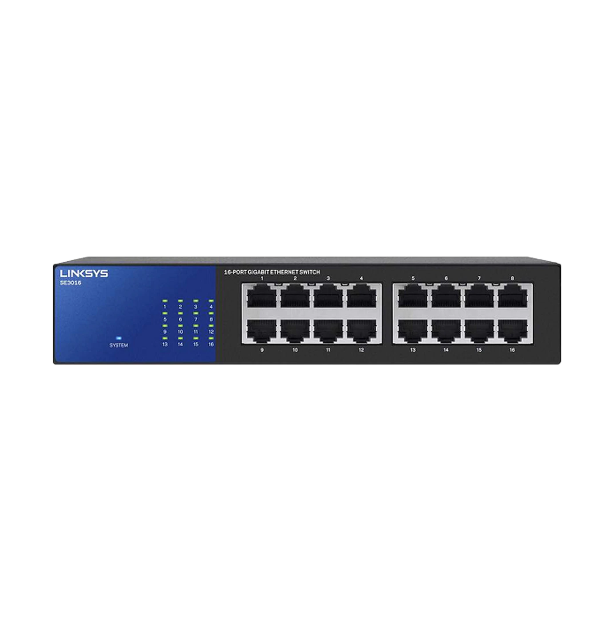 Linksys Unmanaged 16-Port Gigabit Ethernet Switch – SE3016 – Solutions ...